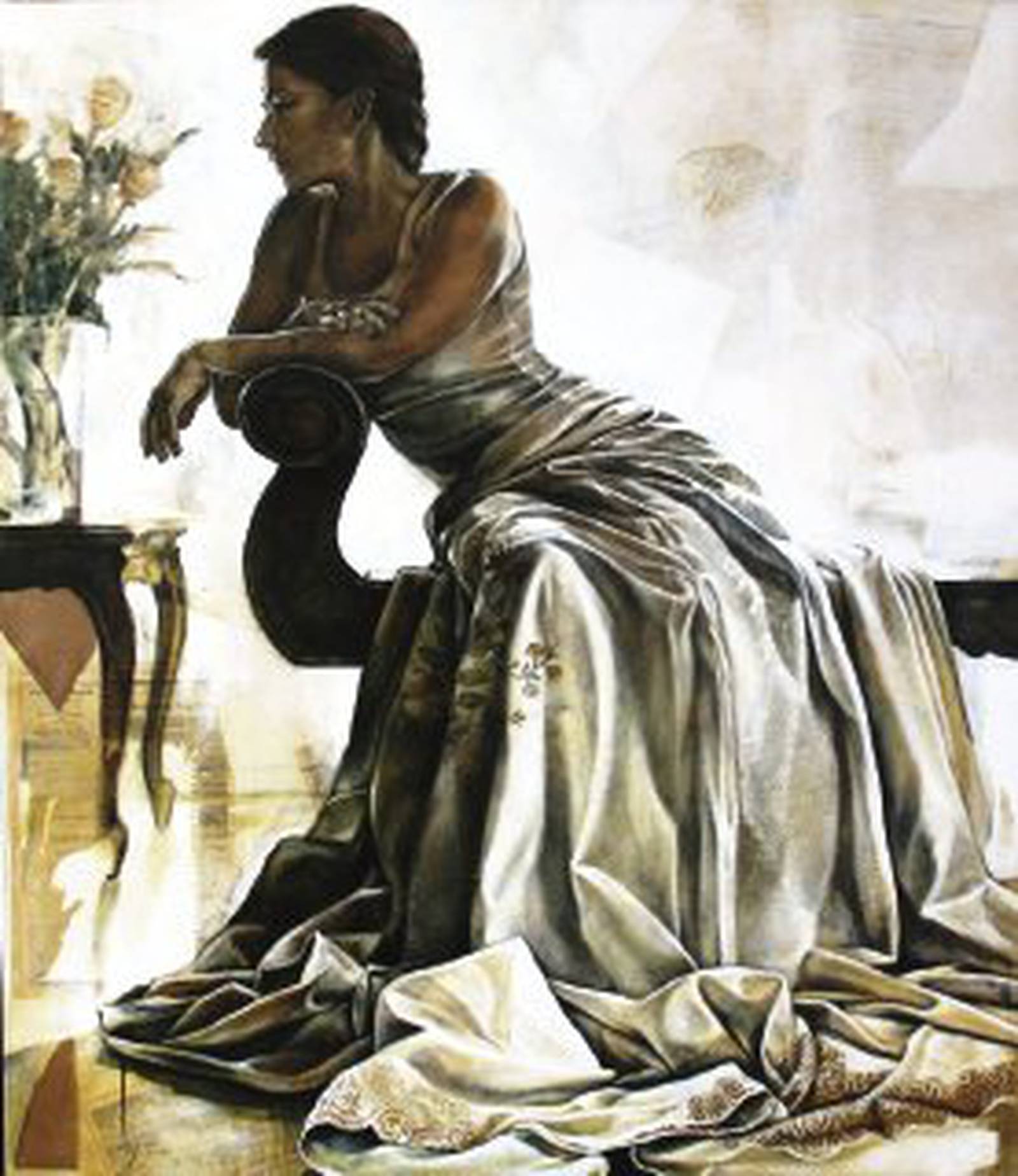 María José Terán utiliza periódicos como lienzos | La Nación