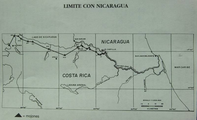 La azarosa delimitación de la frontera Costa Rica-Nicaragua | La Nación