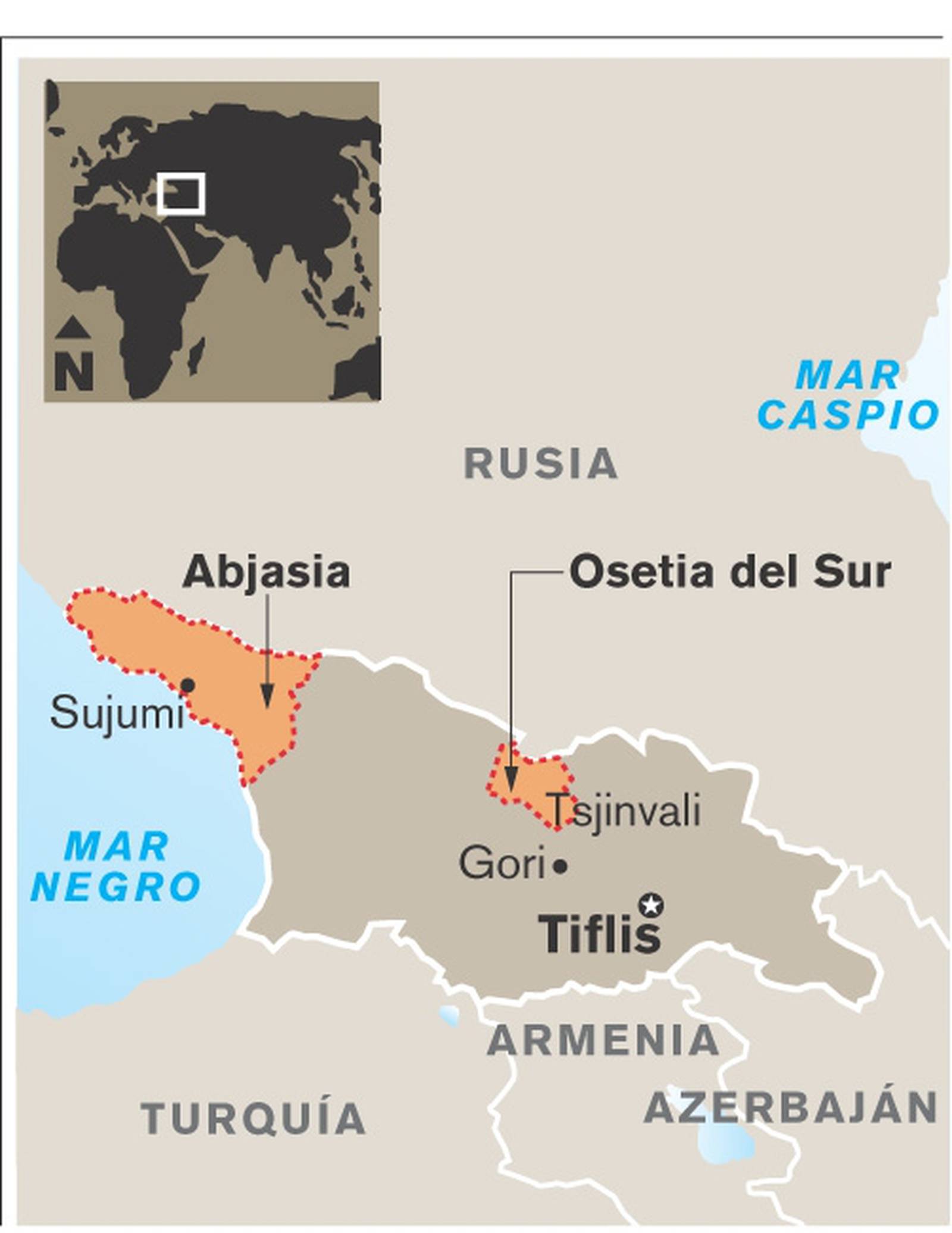 Abjasia solicita a Rusia reconocer su independencia | La Nación