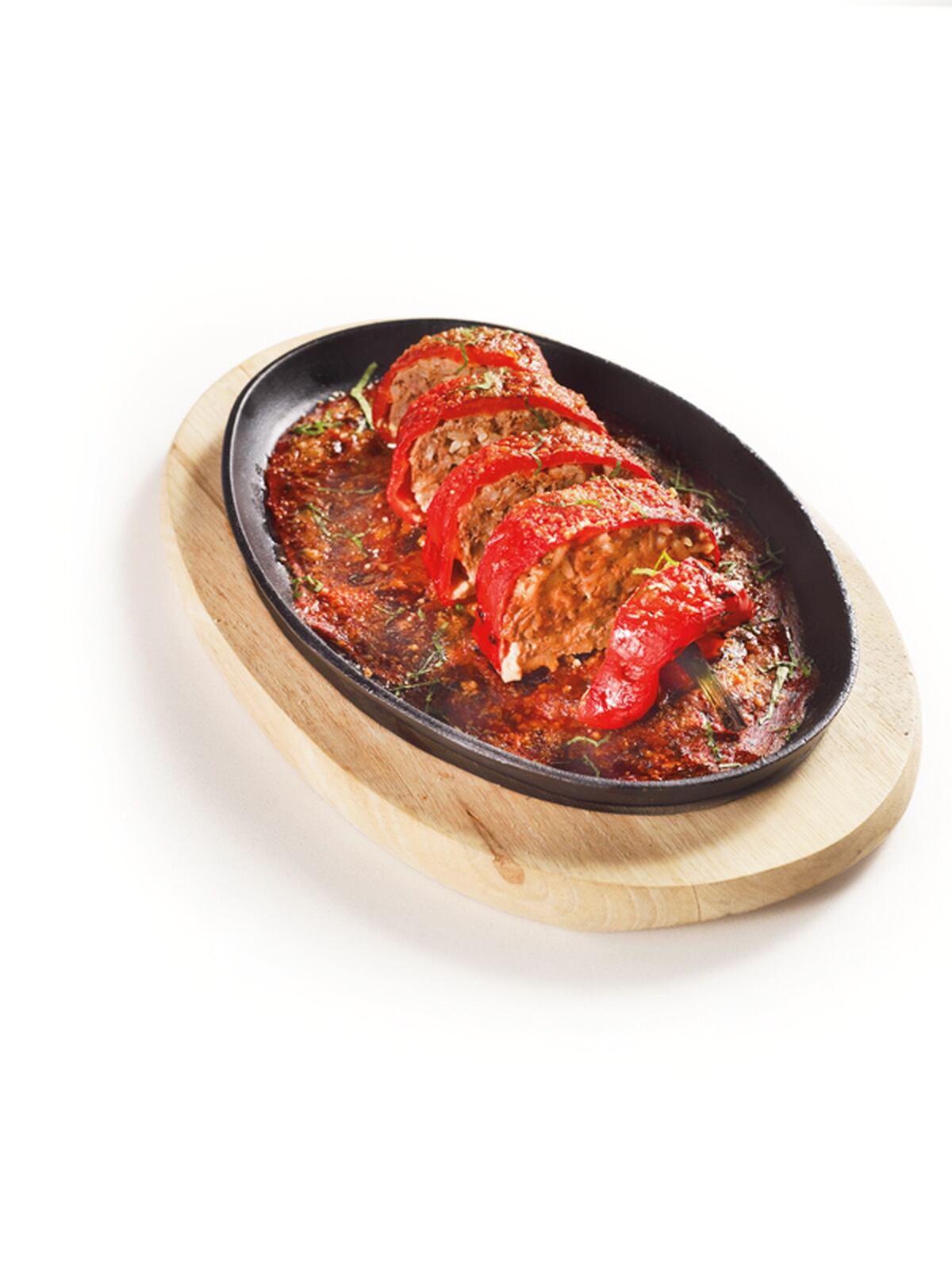 Chile morrón relleno de carne molida y arroz - La Nación