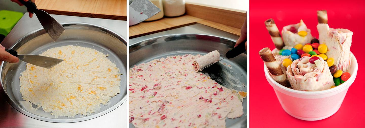 Helados en rollo a la plancha, refrescante evocación en Guadalupe | La ...