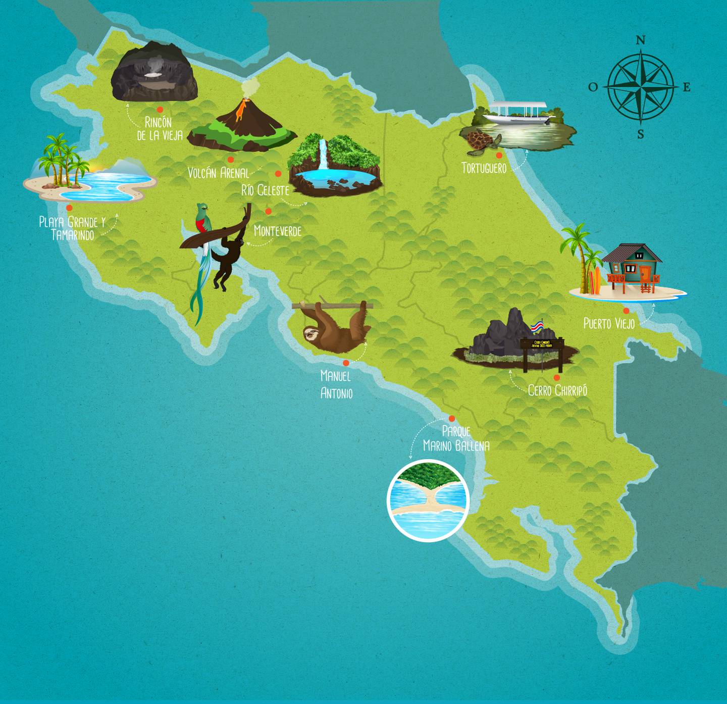 10 destinos imperdibles de Costa Rica | La Nación