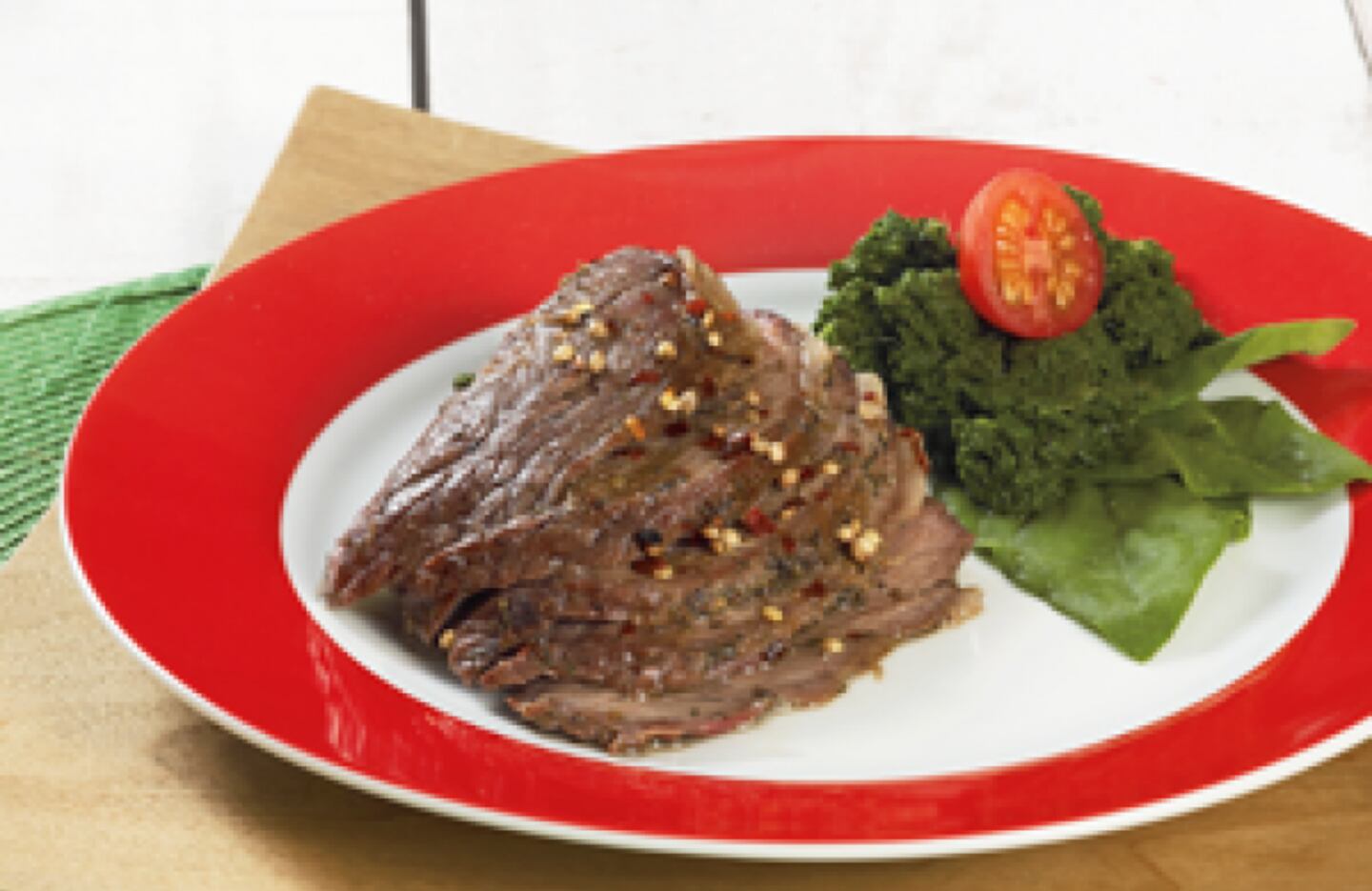 Punta de solomo al horno con puré de espinacas | La Nación