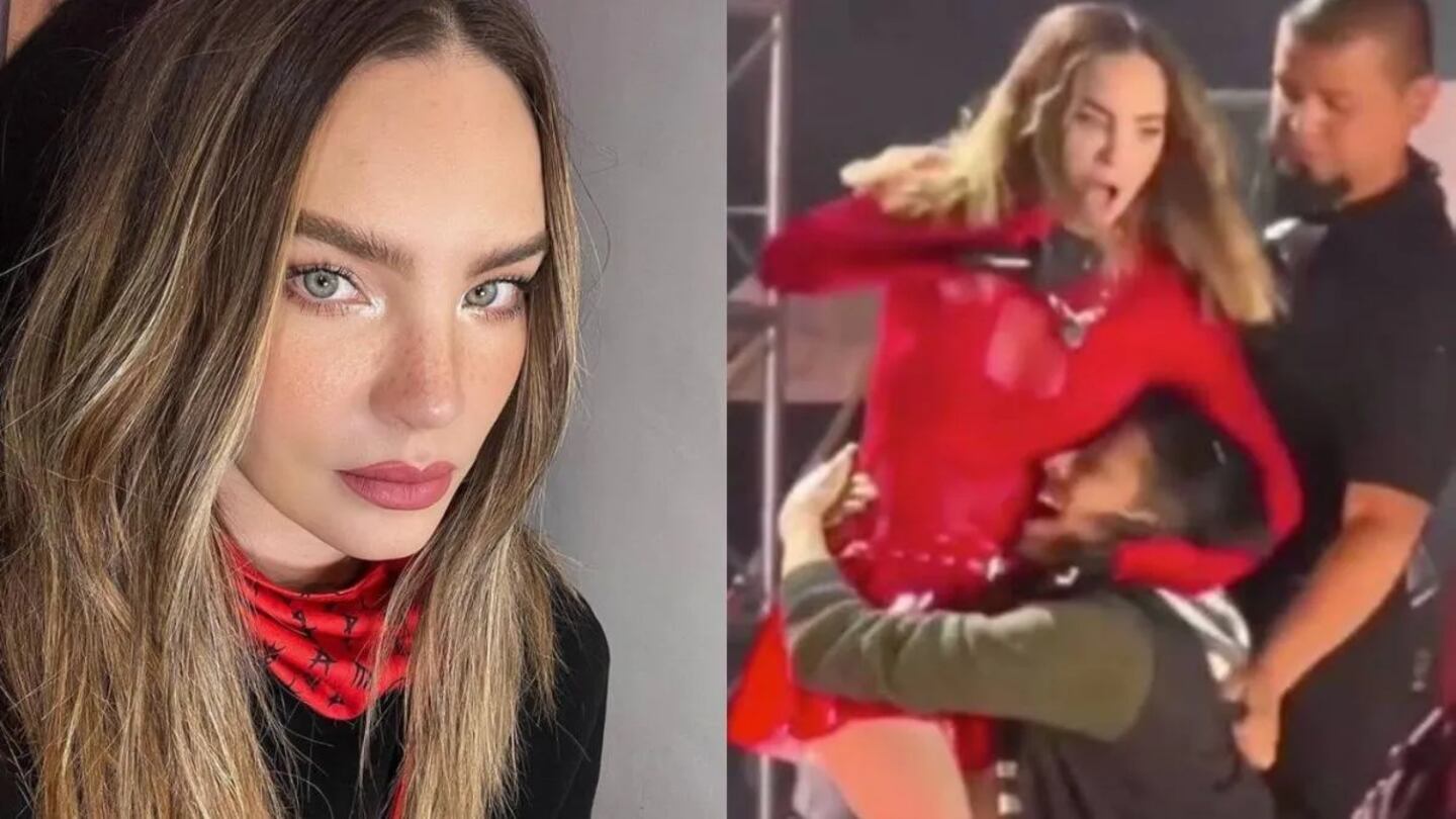 Fan de Belinda pierde el control y se abalanza sobre la cantante en ...