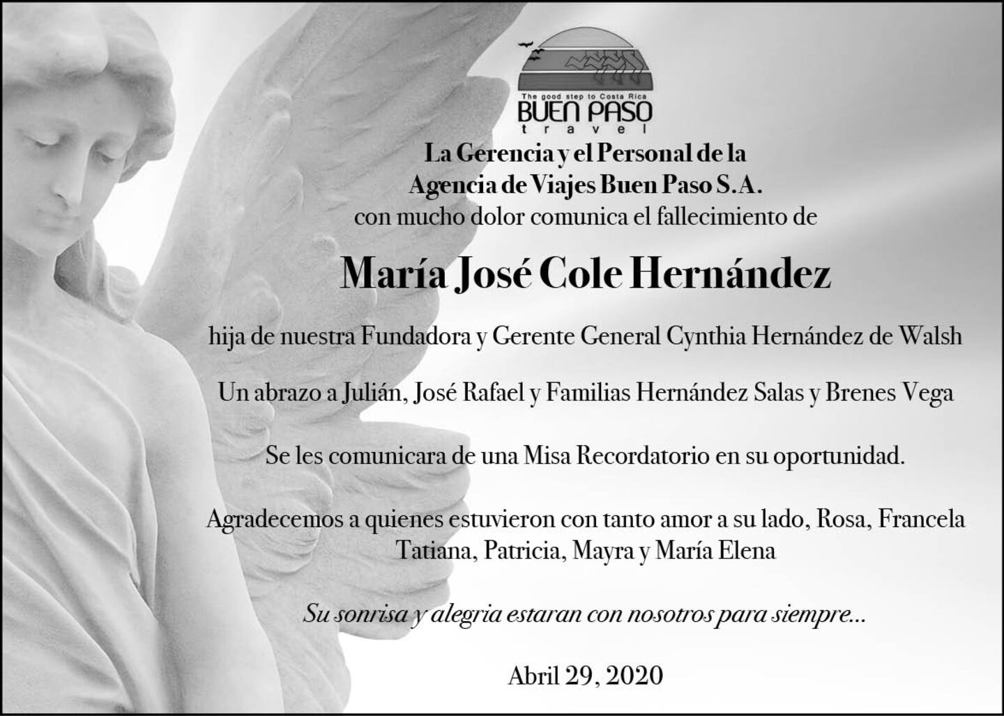 María José Cole Hernández | La Nación