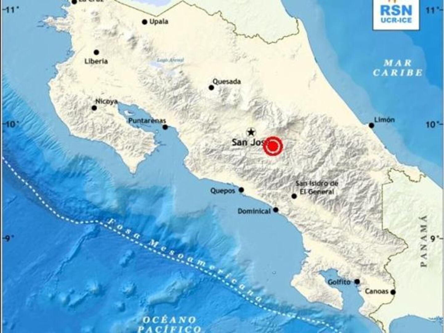 Dos sismos leves ayer en Orosi y en Paraíso | La Nación