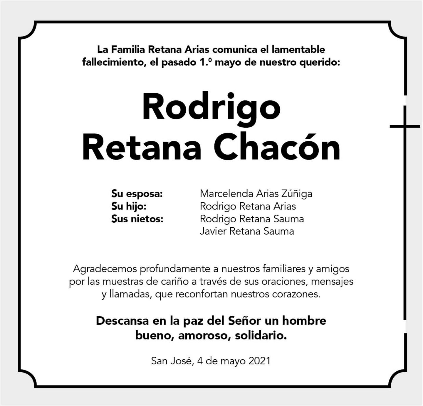 Rodrigo Retana Chacón | La Nación