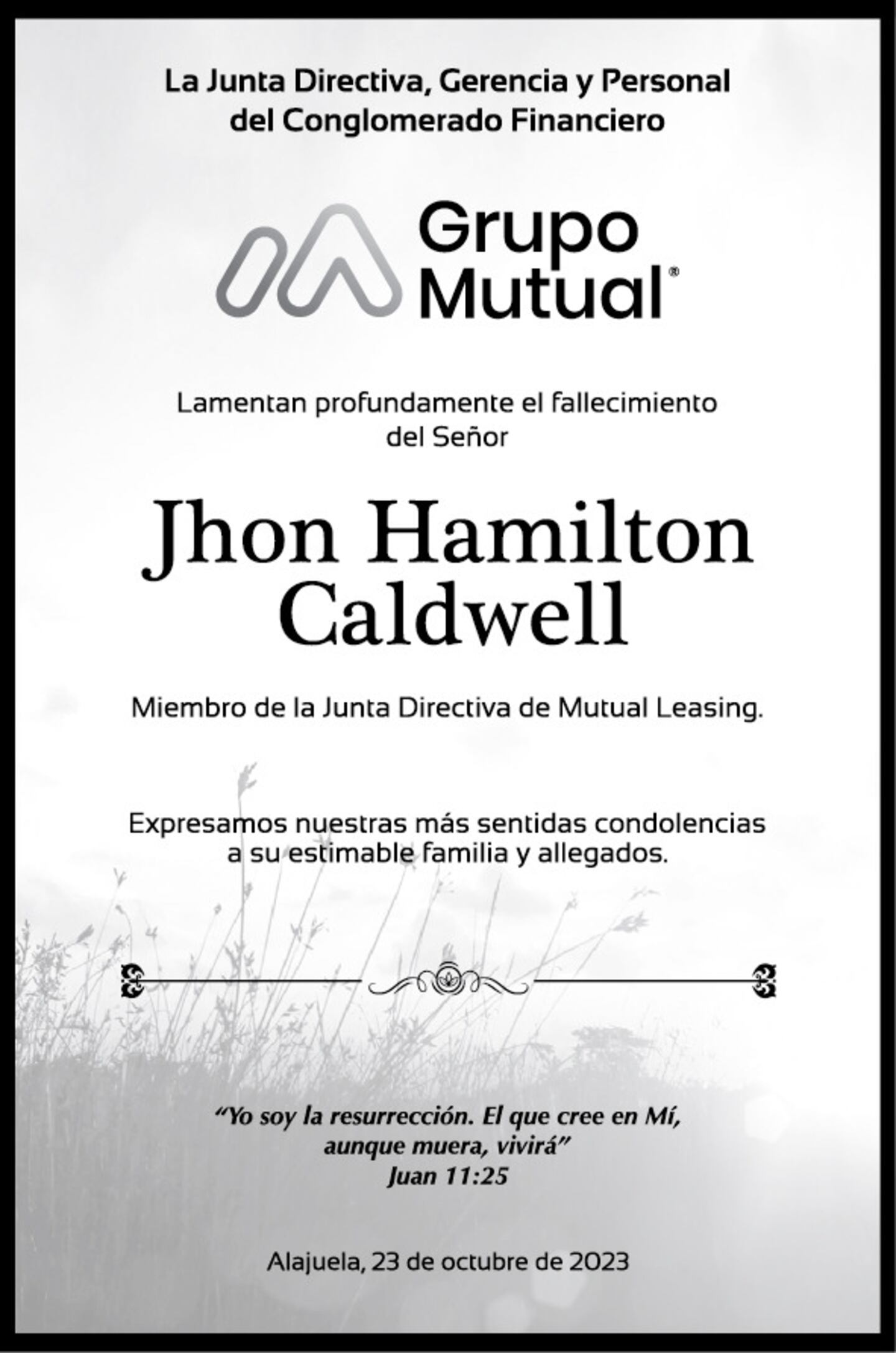 Jhon Hamilton Caldwell | La Nación