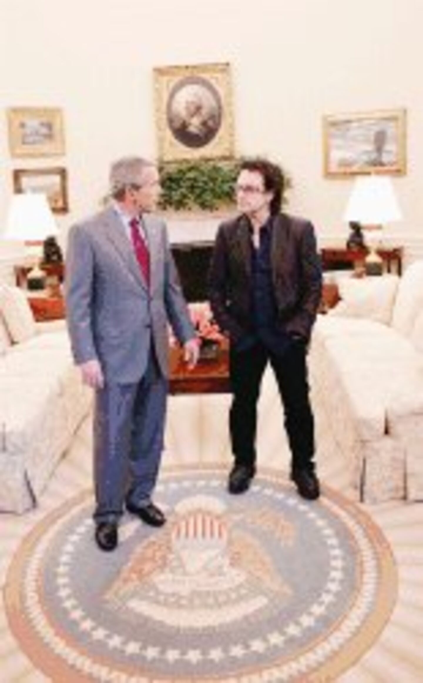 Bono y Bush almorzaron juntos | La Nación