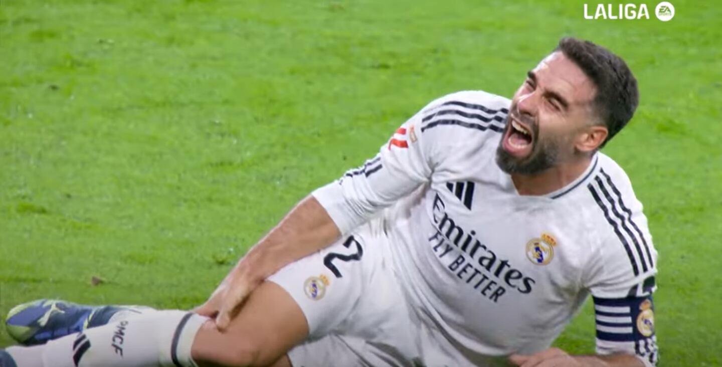 Estremecedores gritos de dolor de Dani Carvajal por lesión empañan ...